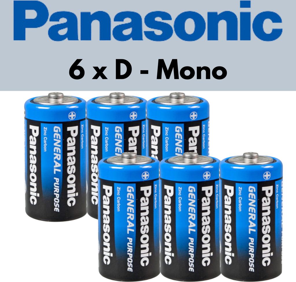 Panasonic Batterien, R20 D Mono 6er Pack, | Kaufland.de