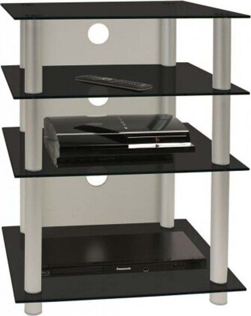 Hifi nábytek Rack Alu Glass Phono Bilus | Kaufland.cz
