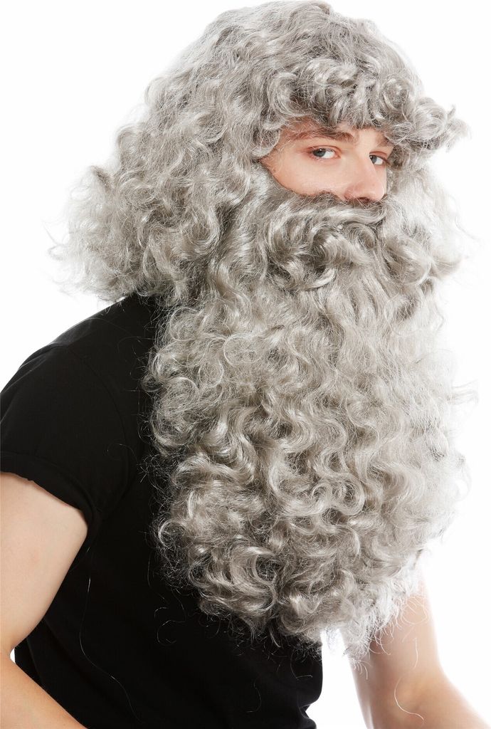 WIG ME UP Perücke Bart Prophet Zauberer Grau | Kaufland.de