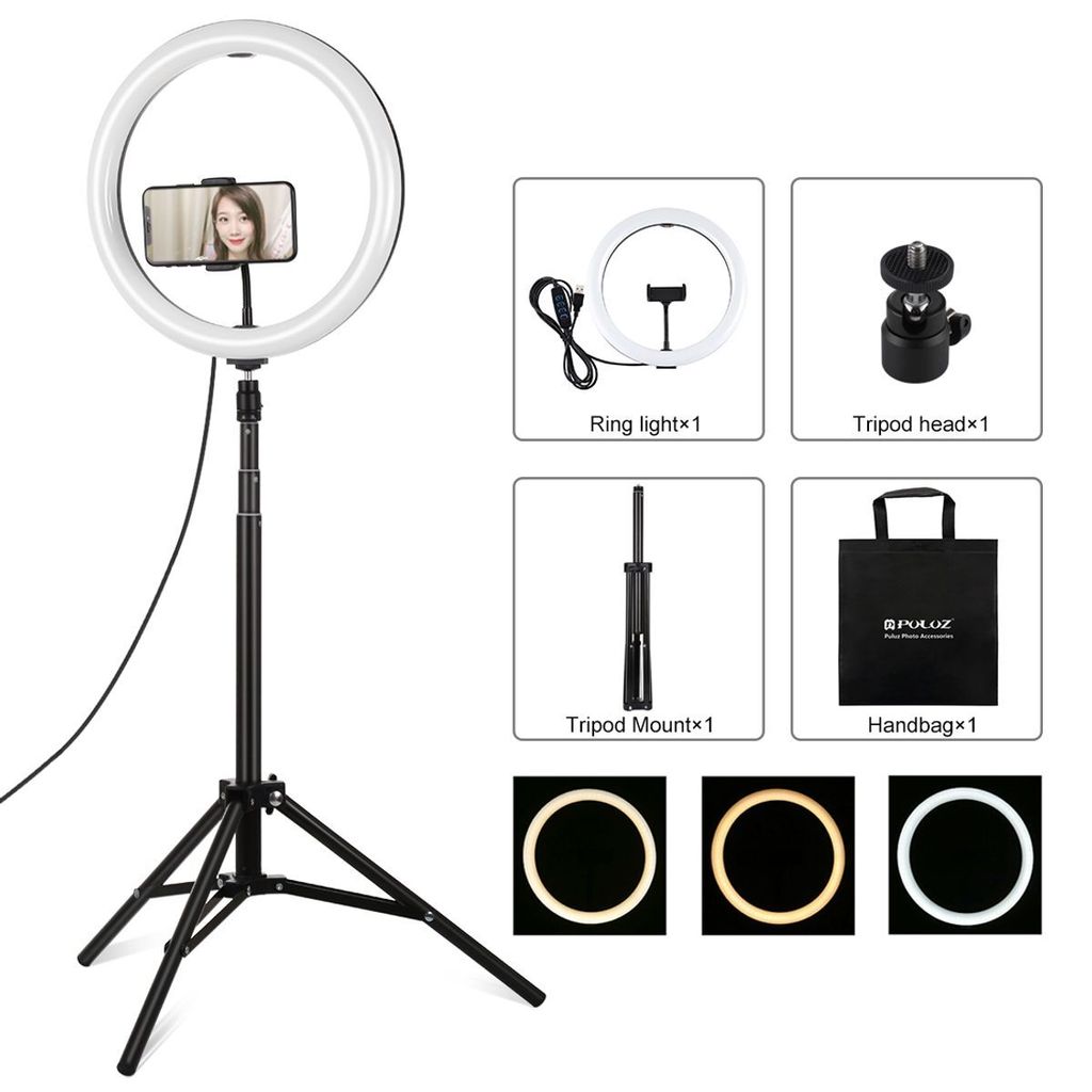 11,8 Zoll (30 cm) LED Ringlicht mit 1,65m Stativ und
