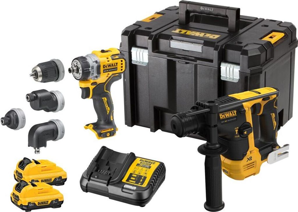 DeWalt XR 12V Akku-Werkzeugset DCK2101L2T-QW bürstenlos, 2x