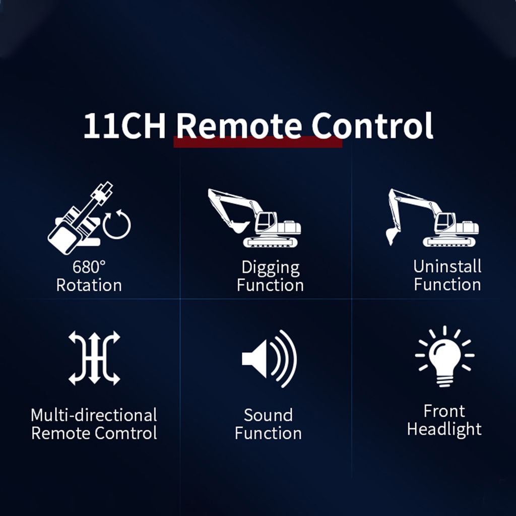 RC Bagger 1/20 2.4GHz 11CH RC Construction | Kaufland.de