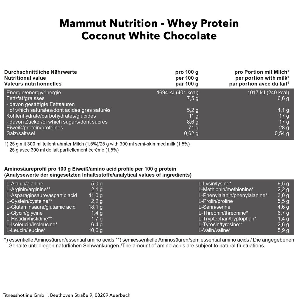 Whey Protein 1000 g Beutel - 40 Portionen | Kaufland.de