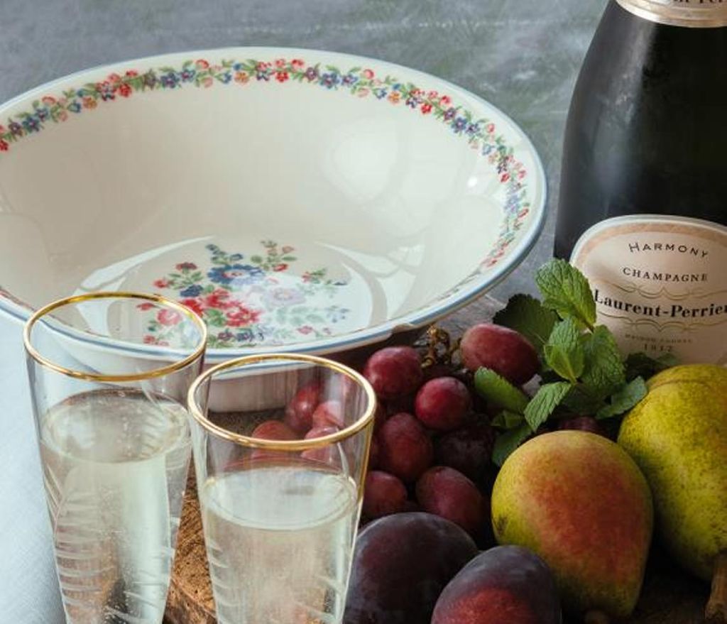 GreenGate Schale AILIS weiß mit Blumen | Kaufland.de