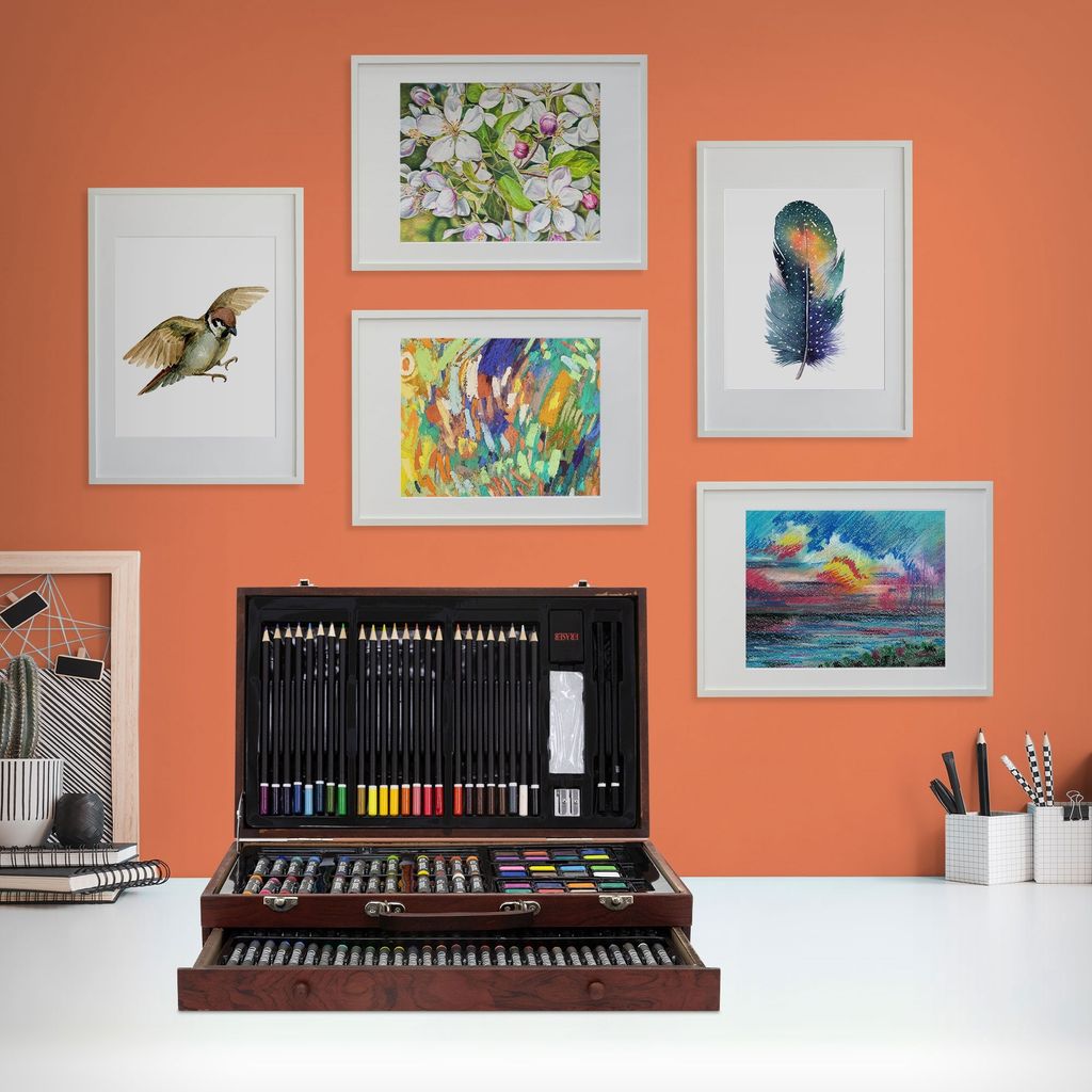 ECD Germany Malset mit Holzkoffer, | Kaufland.de