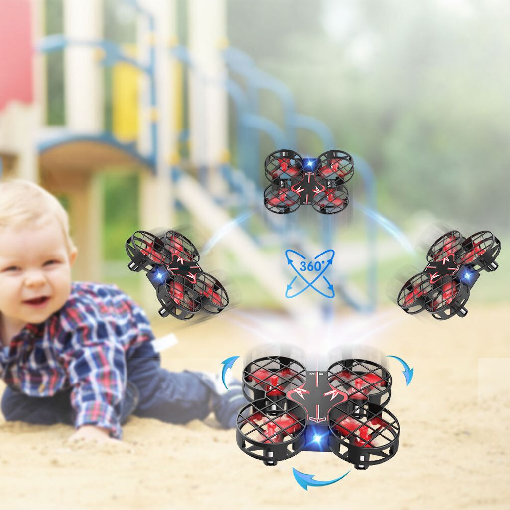 SNAPTAIN Mini Drohne RC H823H mit 3 Akkus fur 21 Minuten Flugzei Quadrocopter mit Hohehalten Kopfloser Modus 3D Flips und 3 Geschwindigkeitsmodi