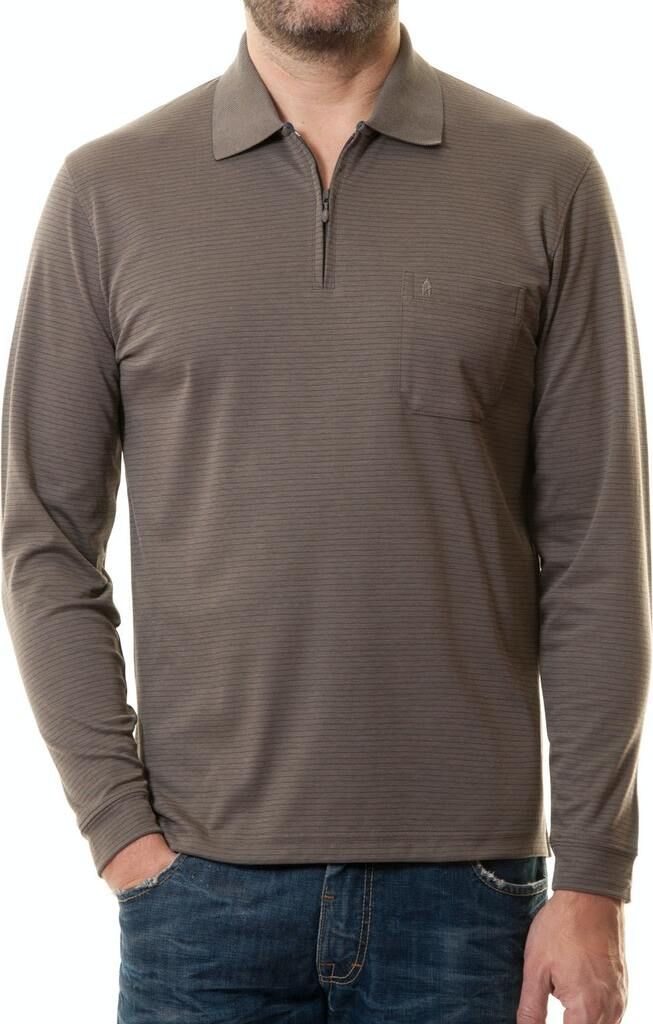 T-shirt Ragman a manica lunga, manica lunga, a righe