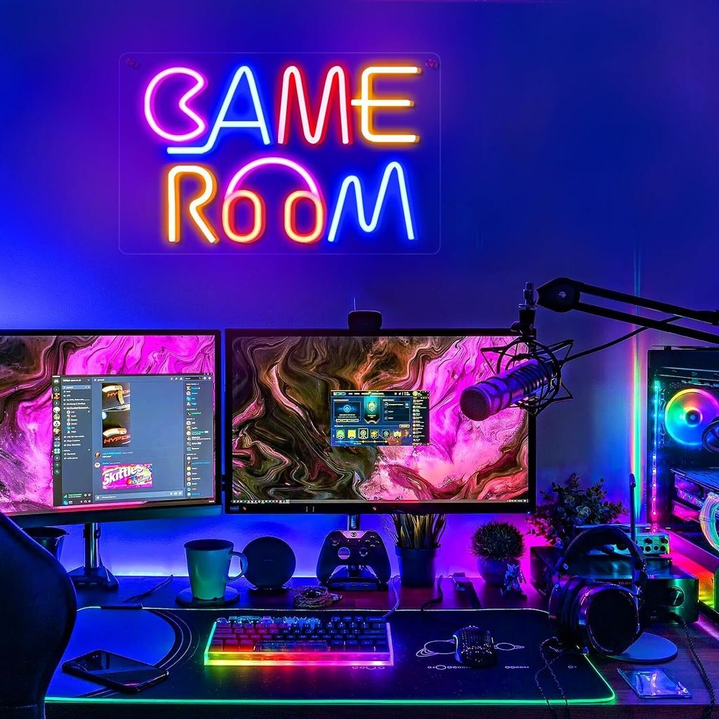 Značka Neon Game Room Sign Led Neon Sign Game | Kaufland.cz