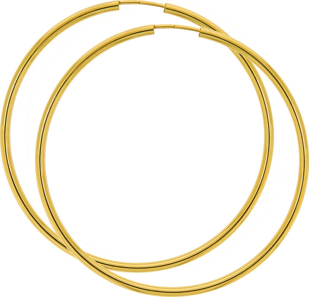 V Creolen 585/- Gelbgold glanz 50 mm Creolen | Kaufland.de