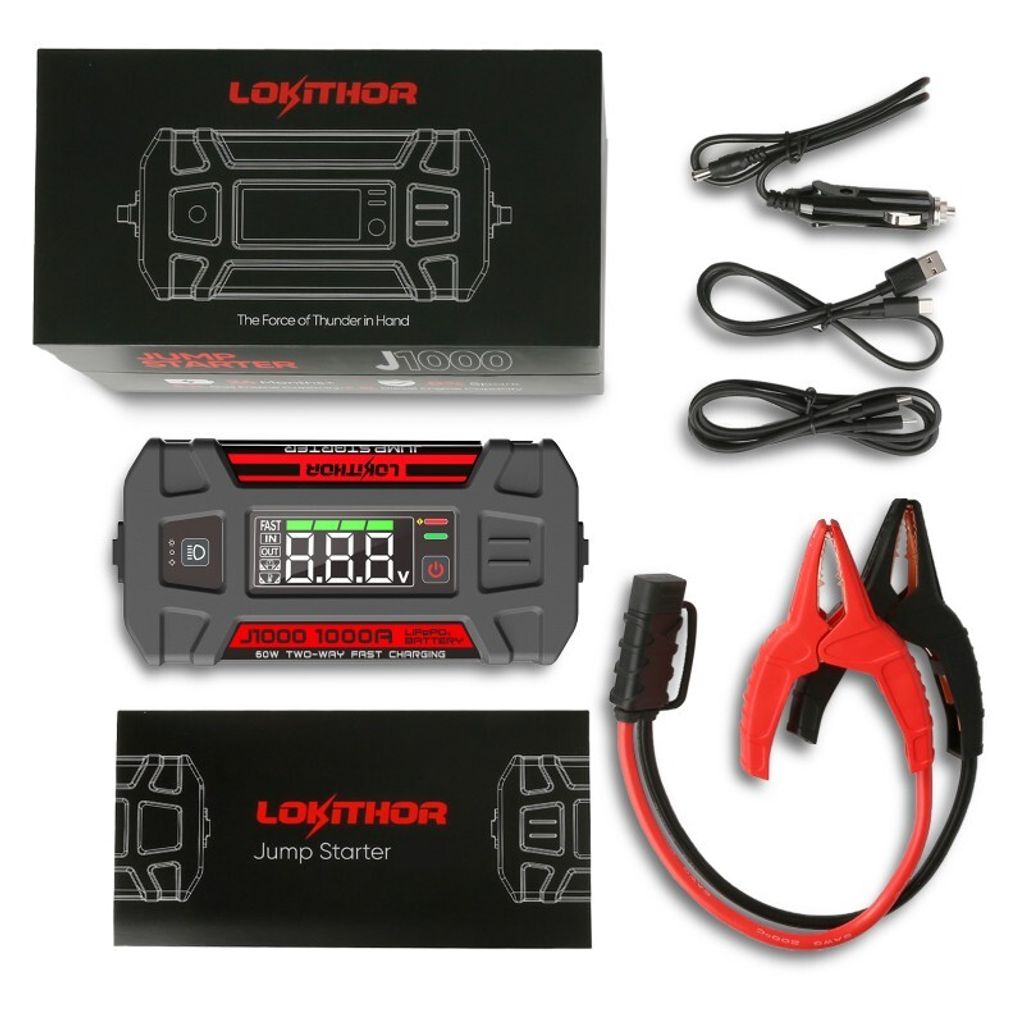 Startér Lokithor J1000, 1000A, 12V, 26Wh | Kaufland.cz