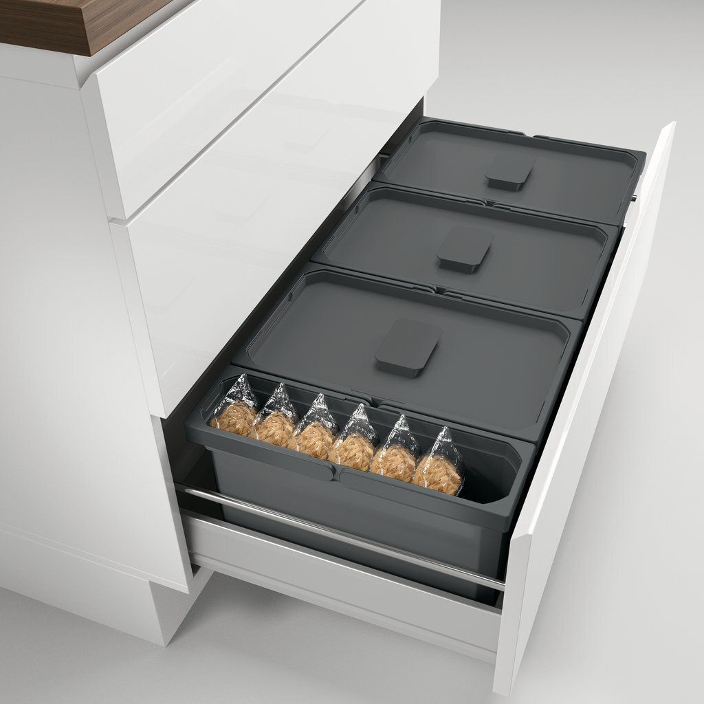 Cox® Box 220/900-3, Systembehälter, anthrazit Mülleimer