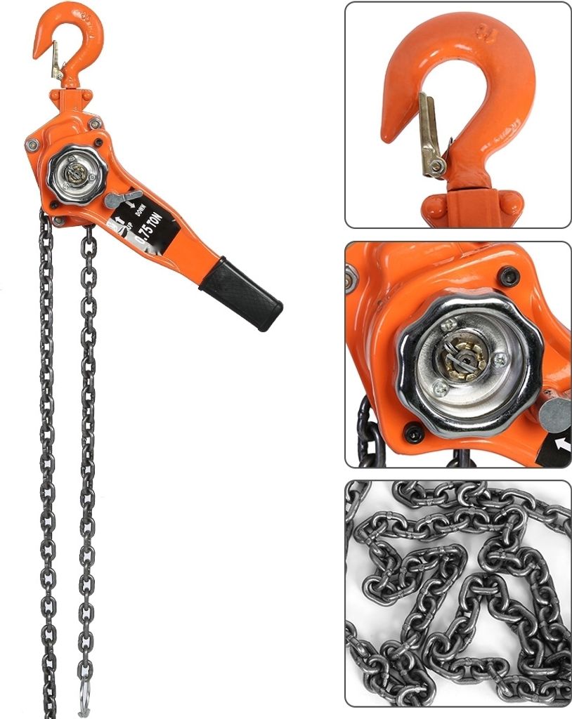 0.75t Orange Farbe Kette Block Hebezeug | Kaufland.de