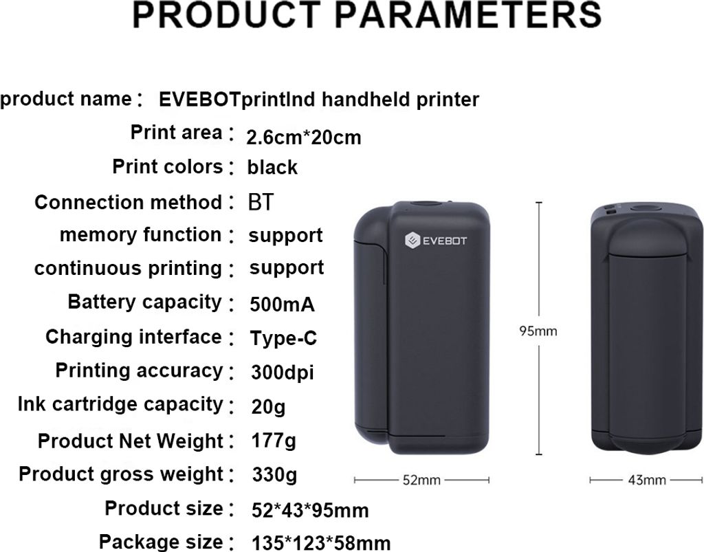 EVEBOT PrintInd Handdrucker, tragbarer | Kaufland.de