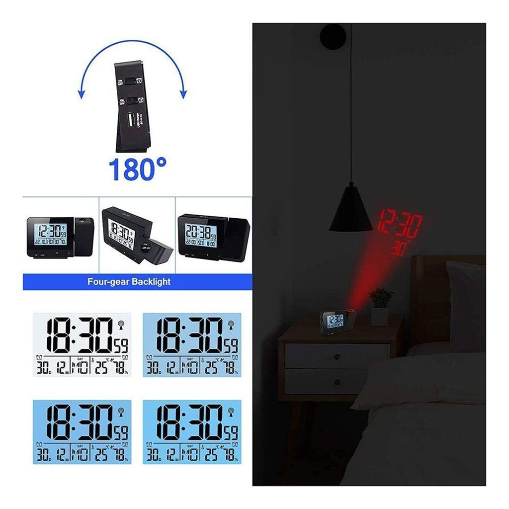 FNCF Projektionswecker Digitaluhr mit | Kaufland.de
