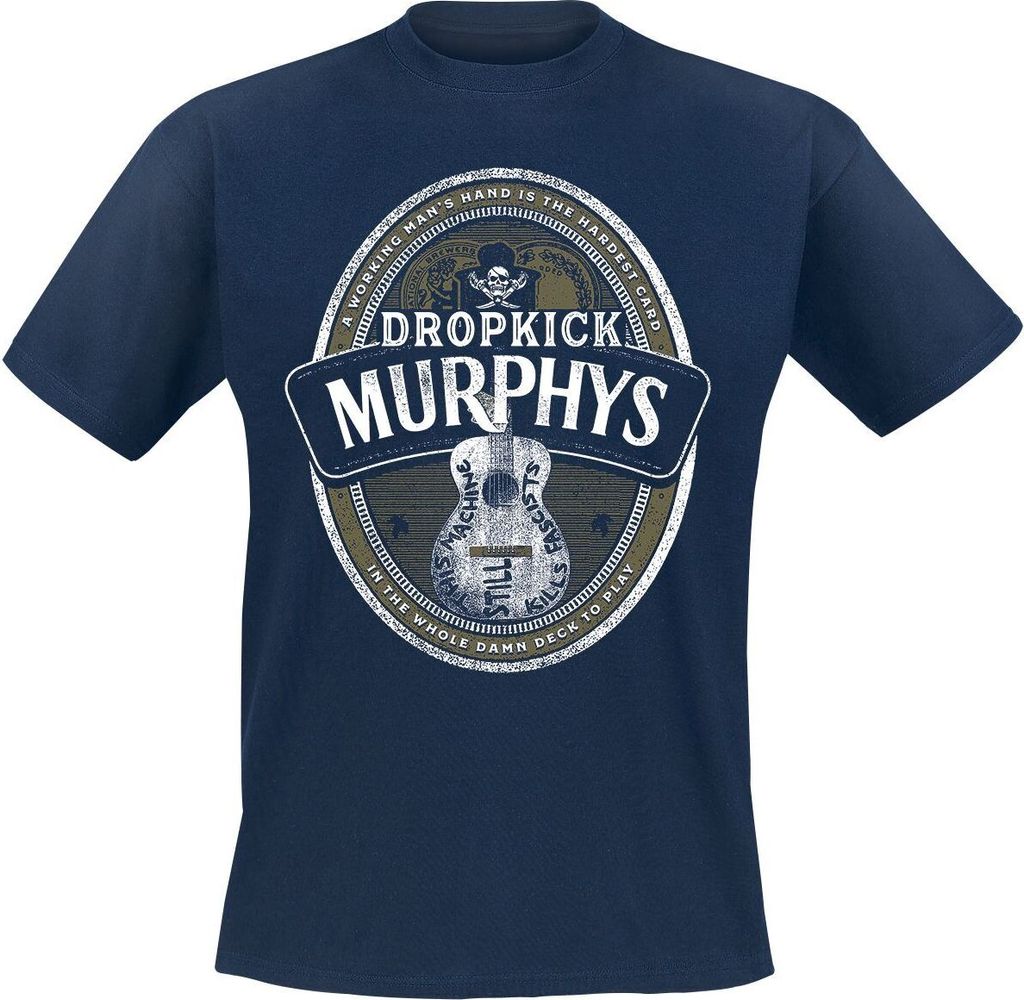 Dropkick Murphys T-Shirt Herren Beer Label navy Band-Merch,