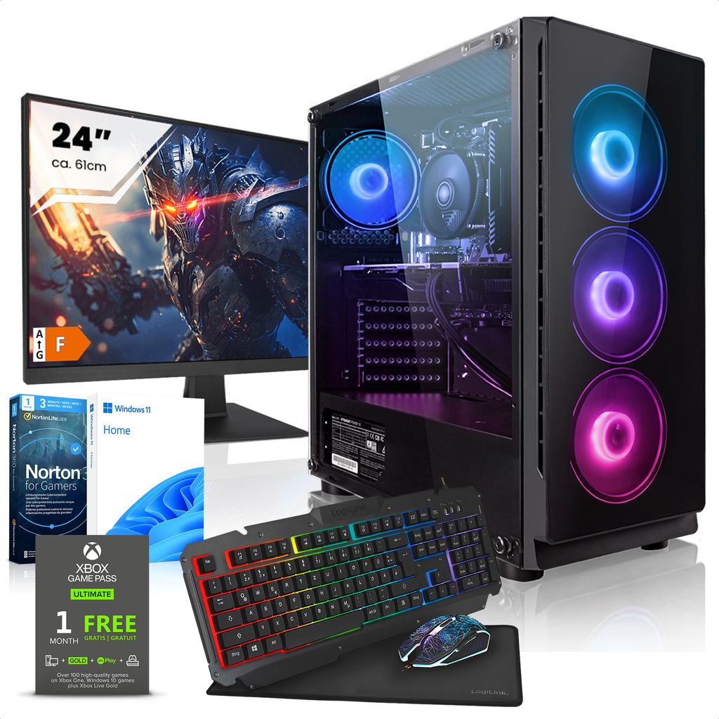 Megaport Komplett 24" Set PC Gaming Raystorm | Kaufland.de