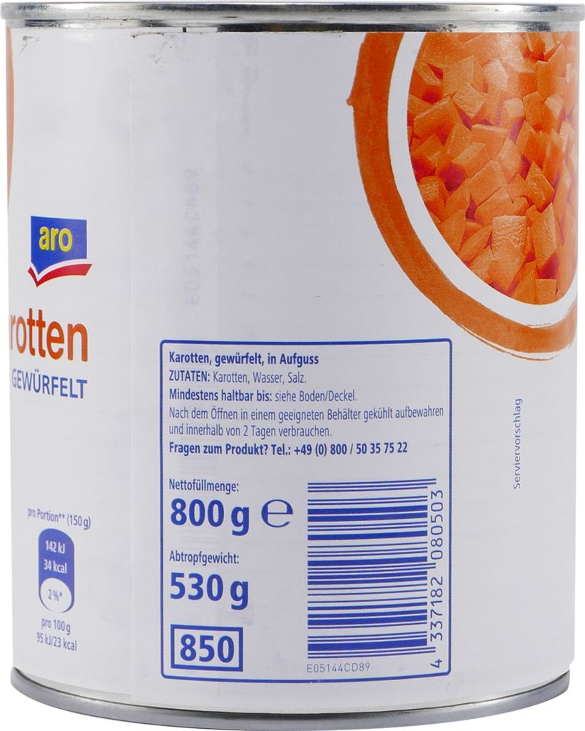 aro Karotten -gewürfelt- (12 x 800g) Kekse | Kaufland.de
