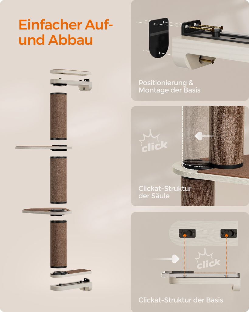 Feandrea Clickat Oasis Kletterwand Katzen, | Kaufland.de