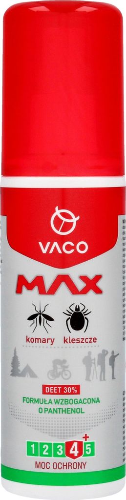 VACO_Max Deet 30% tekutina na komáre a kliešte 80ml
