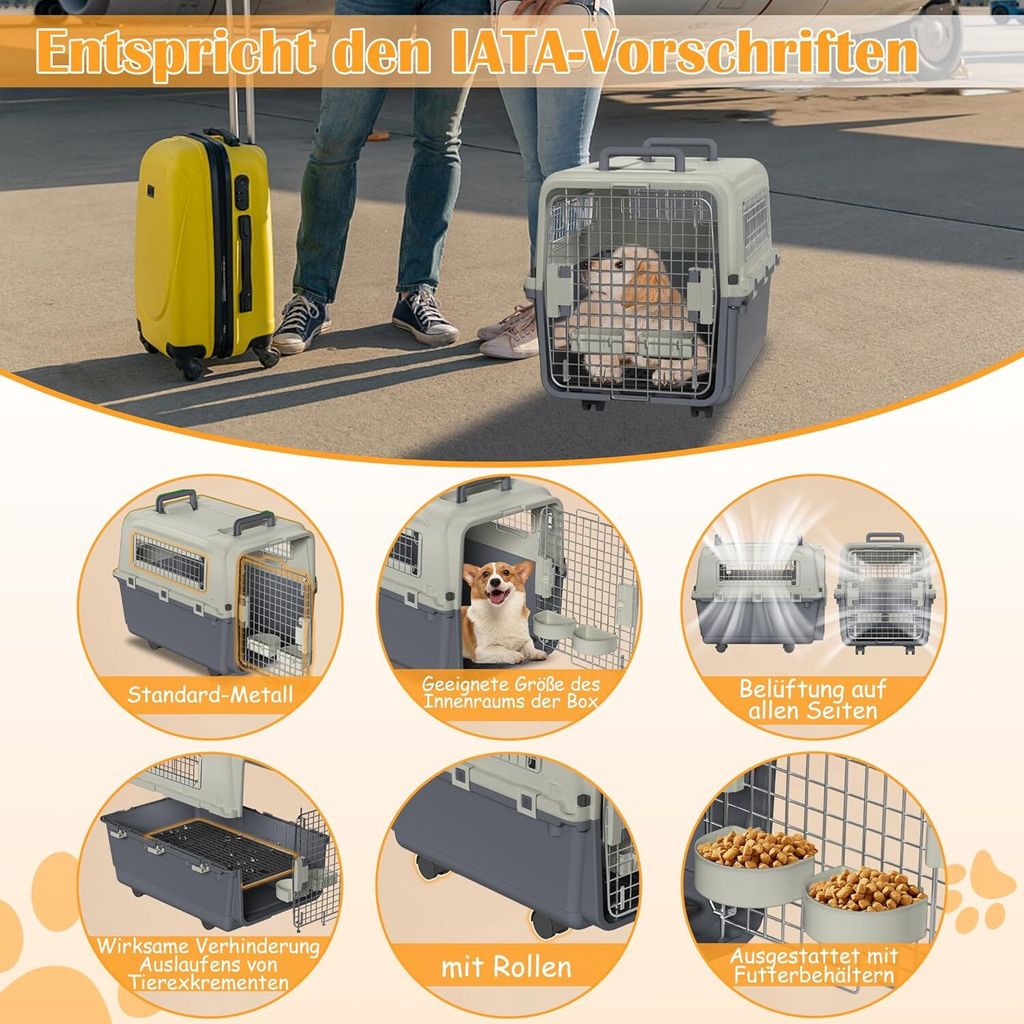 TRMLBE Transportbox Hund, 67x51x58.5cm | Kaufland.de