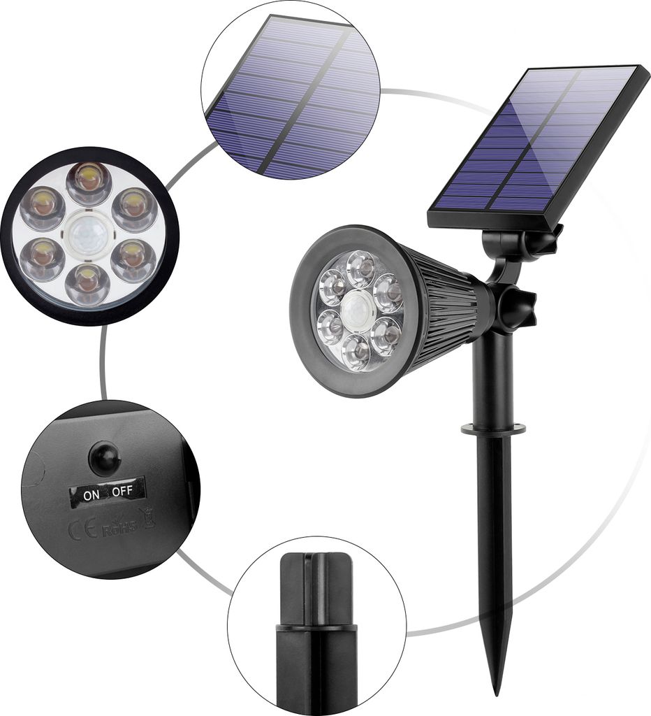 Speed 2 Stück LED Solar Strahler Solarleuchte | Kaufland.de