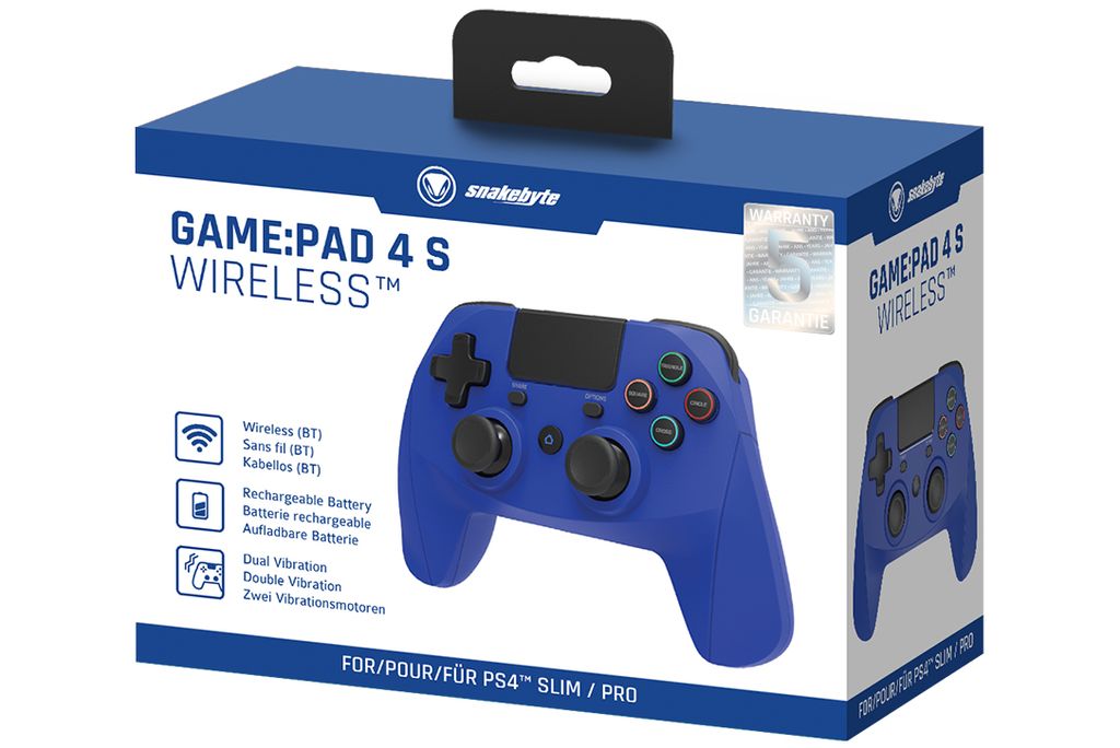 Ovládač PS4 Game:Pad 4S wirel. blue Snakebyte | Kaufland.sk