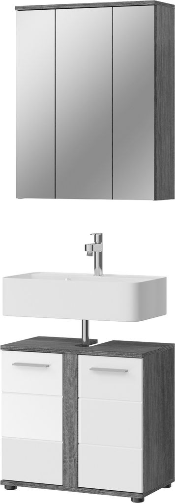 Badmöbel Set 2-teilig "Bailey" weiß Hochglanz | Kaufland.de