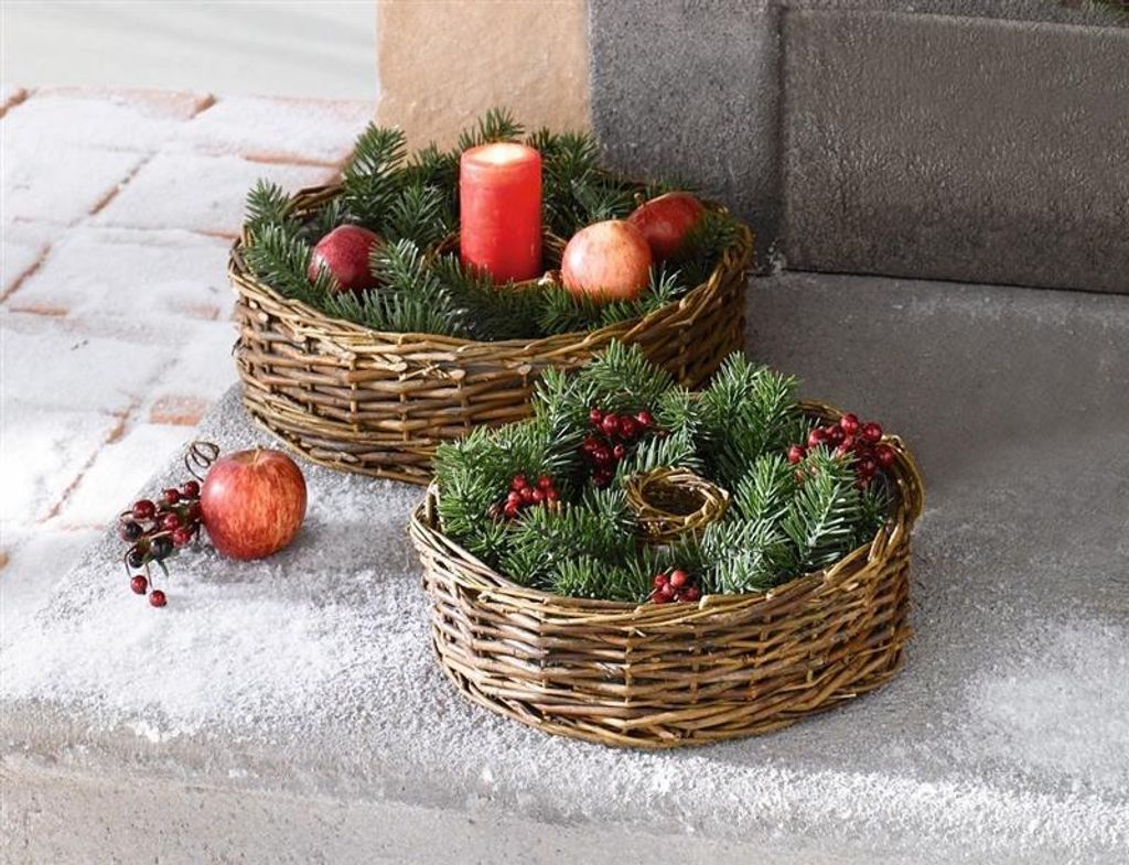 2x Pflanzrad aus Weide, braun, Pflanzschale, | Kaufland.de