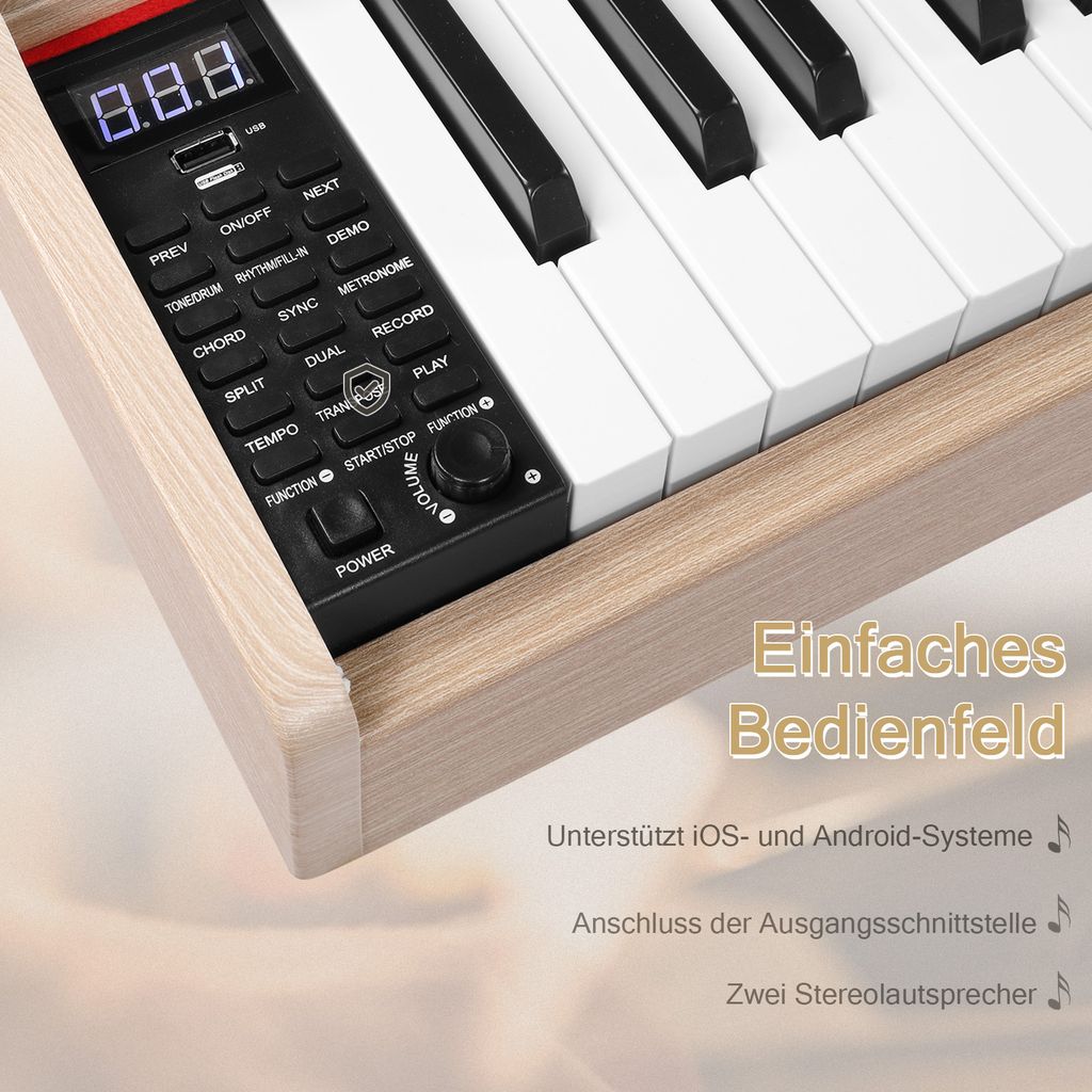 Elektrické piano FCH 88 kláves s váhou, | Kaufland.cz