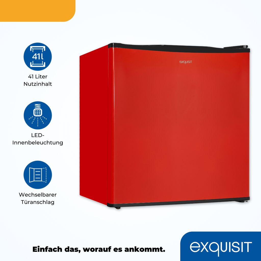 Exquisit Mini Kühlschrank KB05-V-151F rot | | Kaufland.de