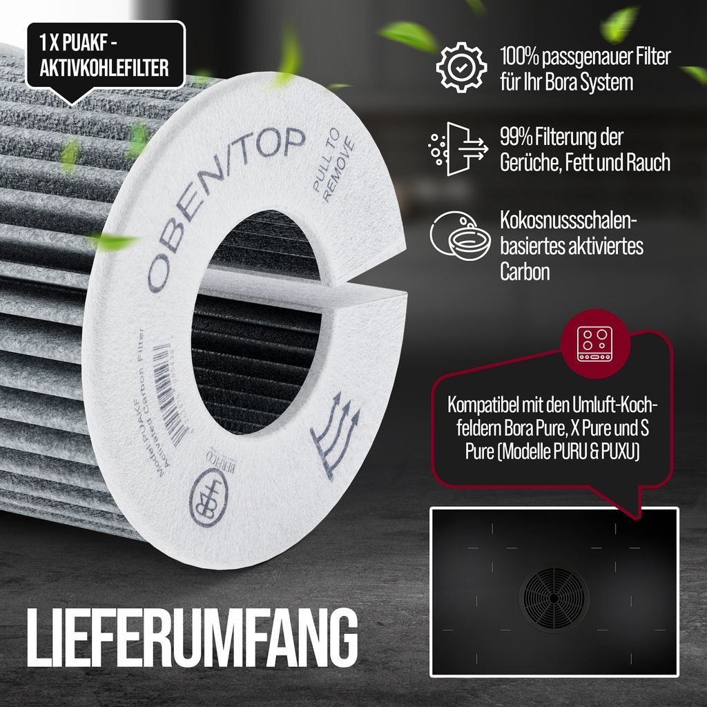Aktivkohle-Ersatzfilter für BORA PUAKF von | Kaufland.de