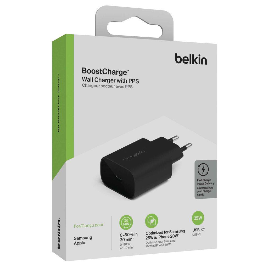 Belkin Netzladegerät USB-C 25W PD 3.0 schwarz | Kaufland.de