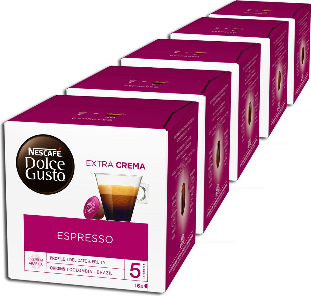Nescafé Dolce Gusto Espresso, káva, kávové kapsle, balení 5
