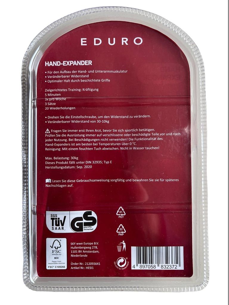 EDURO Hand-Expander rot, Handtrainer | Kaufland.de