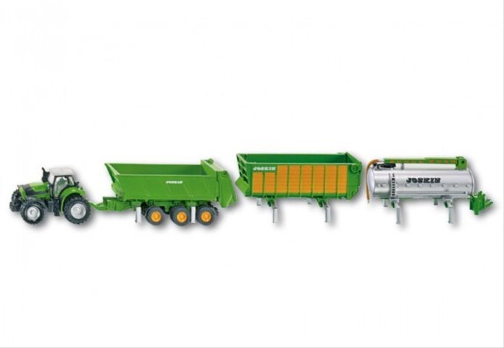 Siku Traktor DEUTZ-FAHR Anhängerset ; 1848