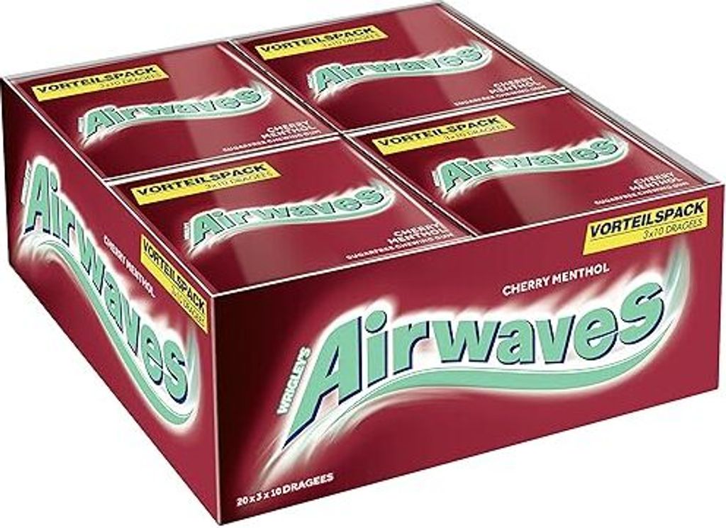 AIRWAVES Multipack Cherry Menthol 20x(3x10) Dragees