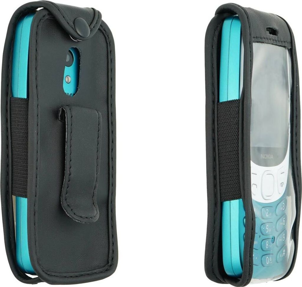 Ledertasche mit Gürtelclip für Nokia 3210 (2024)