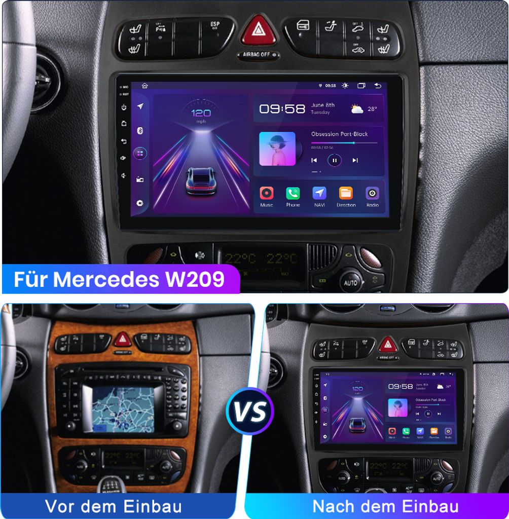 9"Android12 Autoradio GPS Navi DAB+ WiFi BT | Kaufland.de