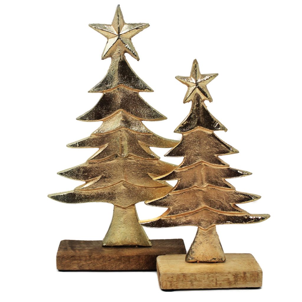 Weihnachtsbaum Tanne mit Stern in Gold aus | Kaufland.de