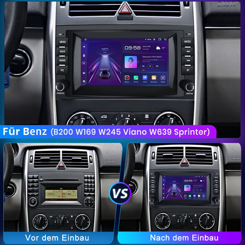 7'' WIFI autorádio Navi pro Mercedes Benz | Kaufland.cz