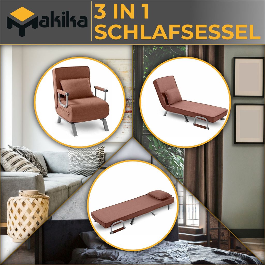 Makika Schlafsessel Schlafsofa Ted klappbar | Kaufland.de