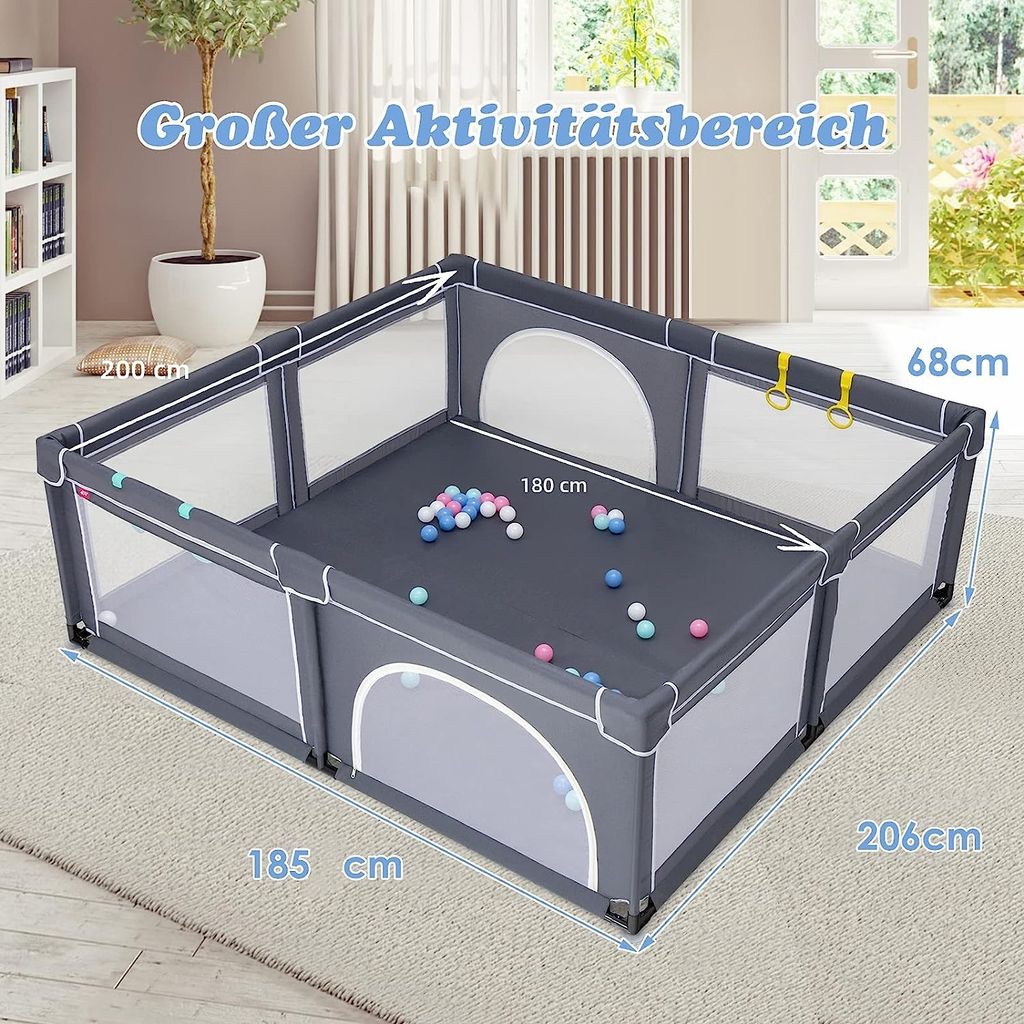 206 X 185CM Laufstall Baby, Laufgitter | Kaufland.de