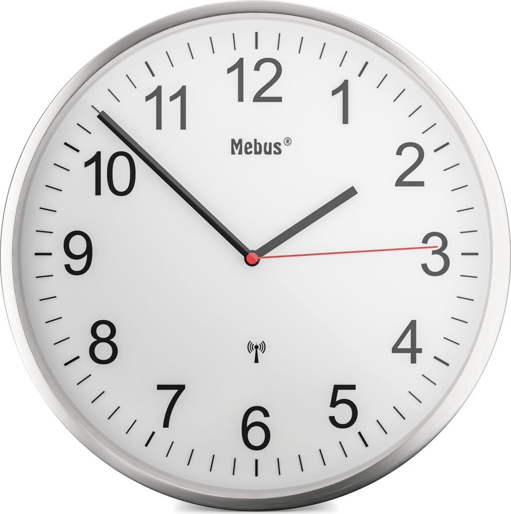 Rádiom riadené nástenné hodiny Mebus 19411 Nástenné hodiny