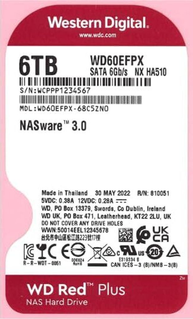 Western Digital Red Plus WD60EFPX vnitřní | Kaufland.cz