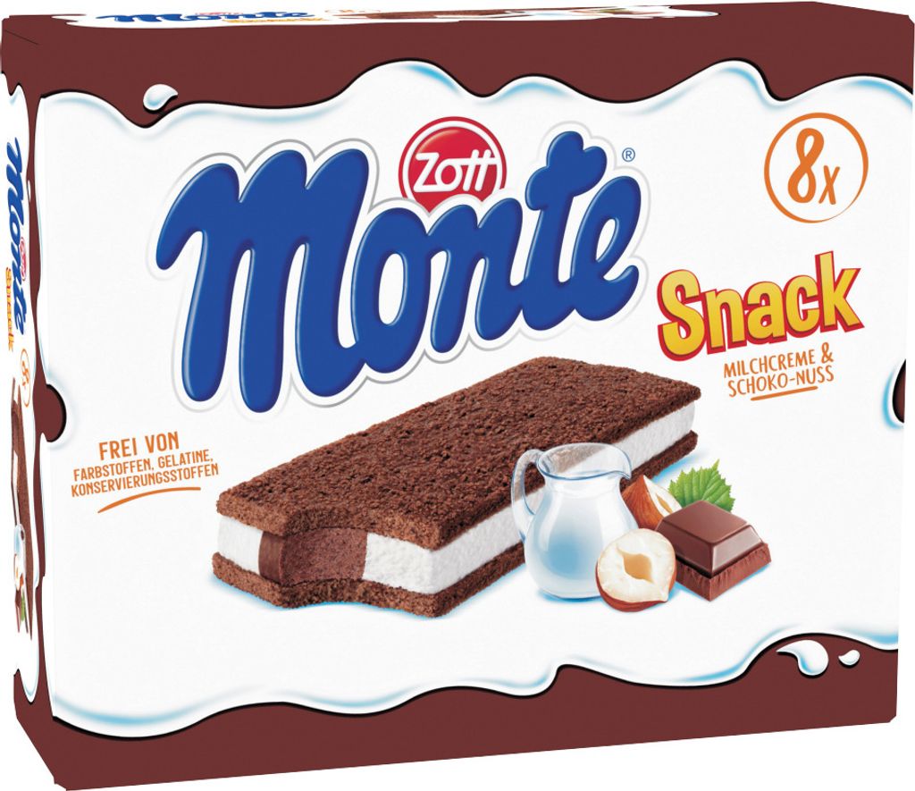 Zott Monte Snack-Kuchen mit Sahne 232 G (8 X | Kaufland.de