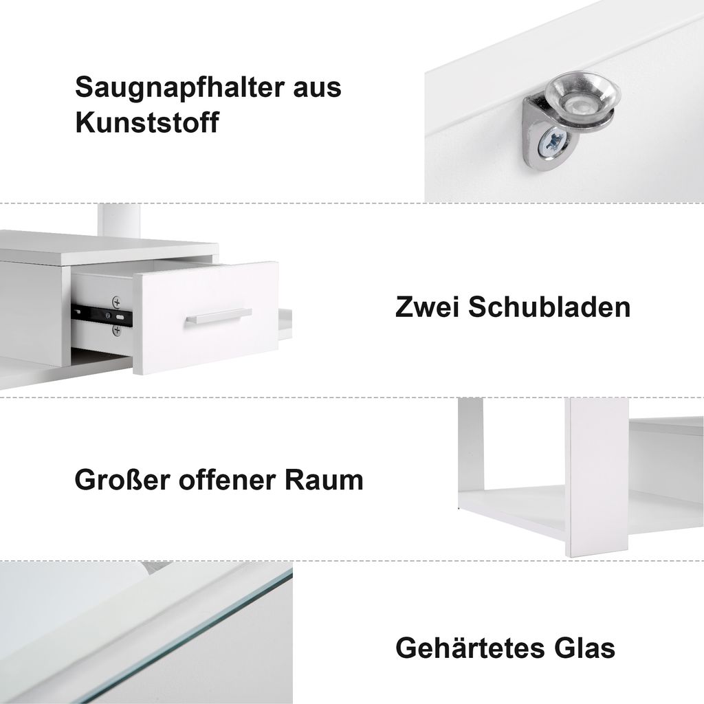 Konferenční stolek Modfu 100 x 50 x 40 cm se | Kaufland.cz