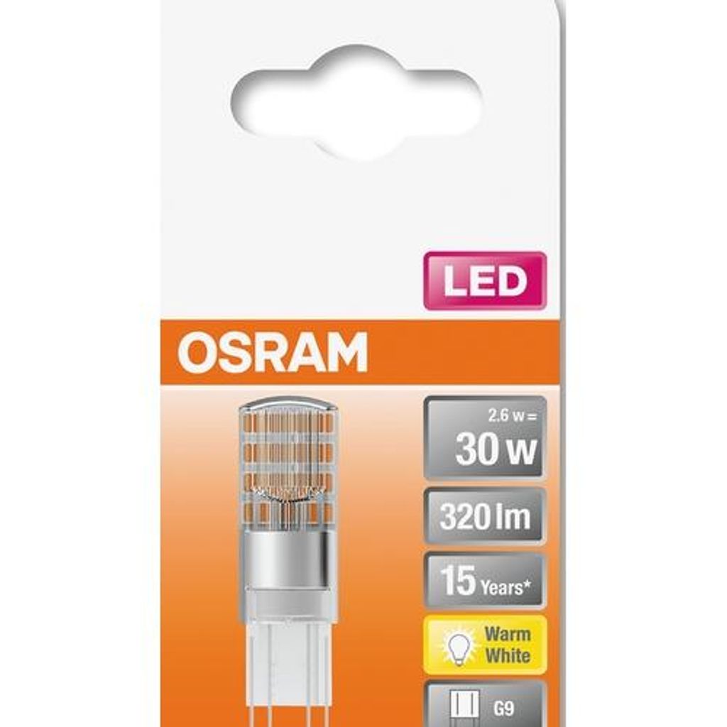 Žárovka OSRAM LED STAR PIN 30 G9 2,6 W čirá | Kaufland.cz