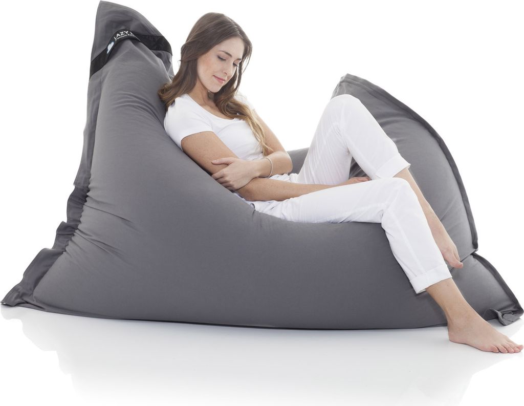 Lazy Bag Sitzsack Baumwolle - Dunkelgrau | Kaufland.de