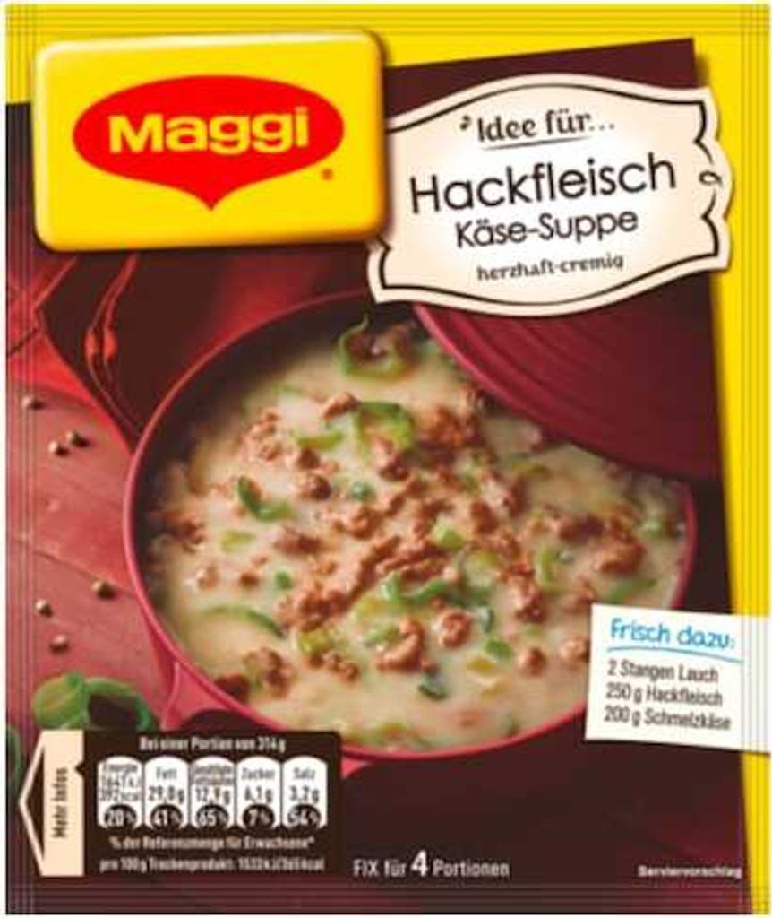 Maggi Fix Hackfleisch Käse Suppe mit | Kaufland.de