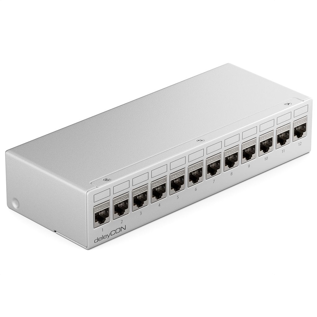 deleyCON 12 Port Patchpanel Set Patchfeld | Kaufland.de